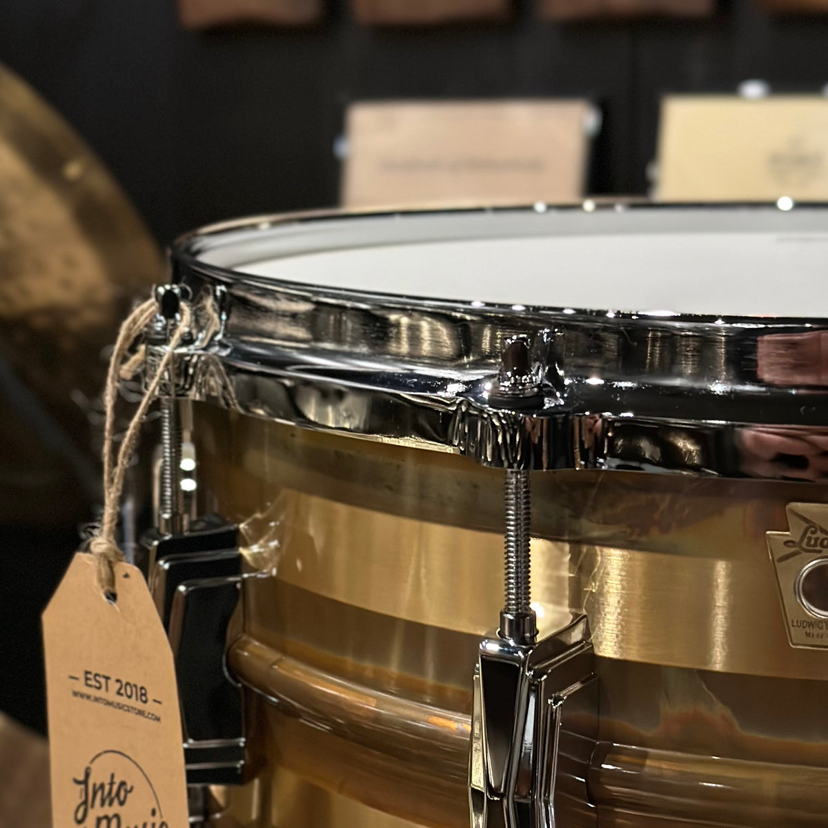 Ludwig Ltd Edition Striped Bronze 14″ x 6.5″ Snare Drum – Into Music Store