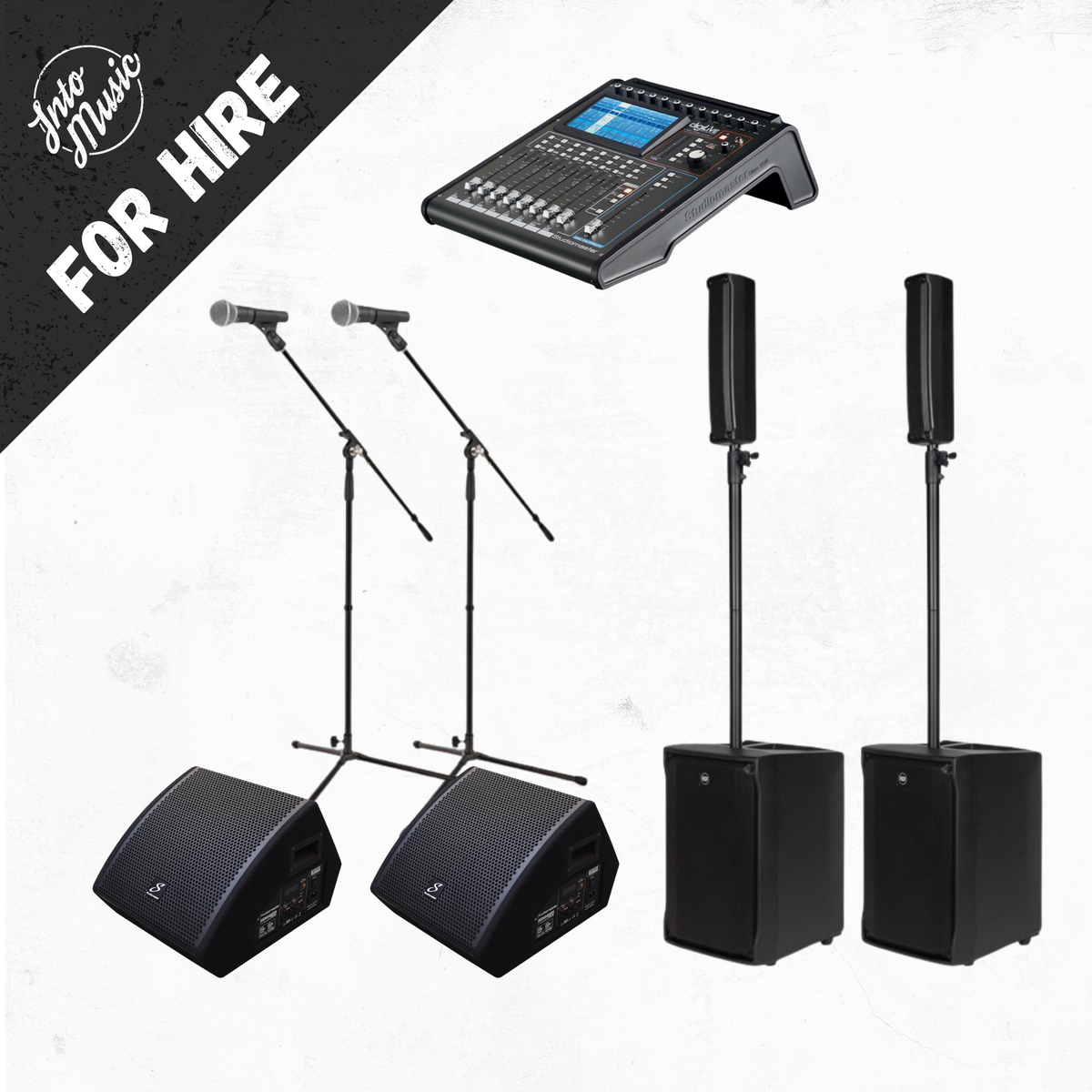 Band Sound System PA Hire Package – Into Music Store