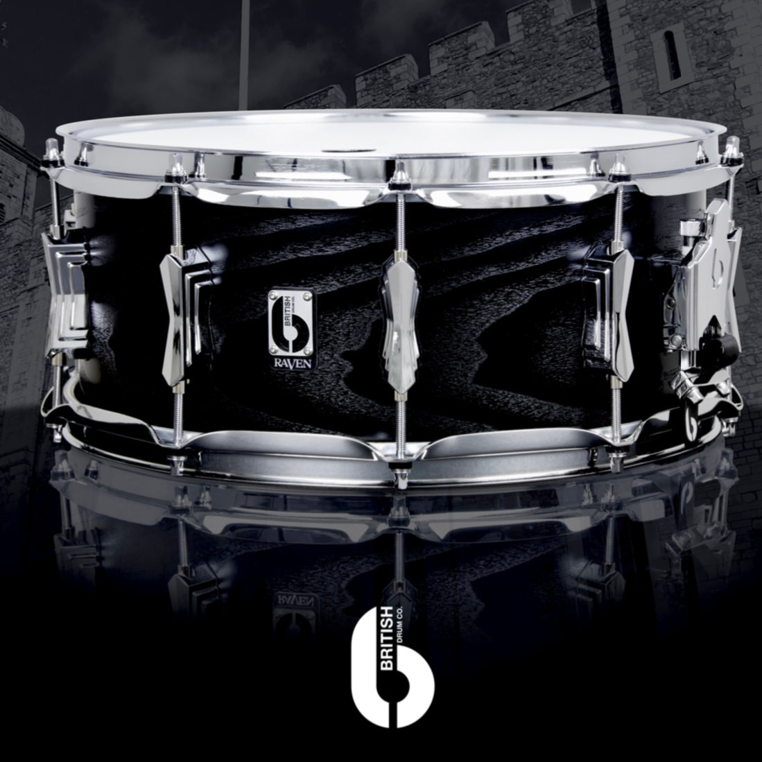 British Drum Company Raven 14″x6″ Snare Drum – Into Music Store