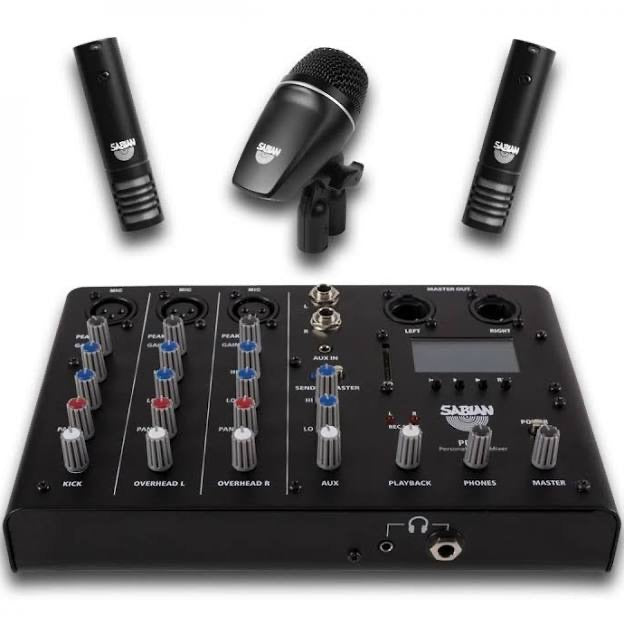 Sabian Sound Kit Complete 4 Piece Drum Mic & Mixer Kit With Stands ...